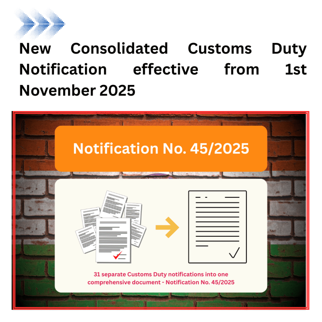 New Consolidated Customs Duty Notification | JNP Consulting